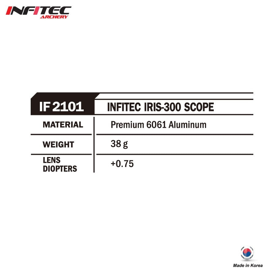 Infitec 29mm Diameter IRIS-300 Compound Bow Scope / Made in Korea ...